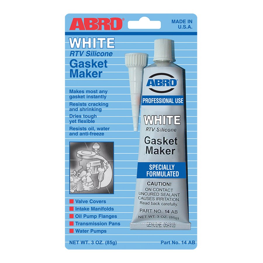 RTV Silicone Gasket Maker White 85g 14-AB ABRO – GnG Traders