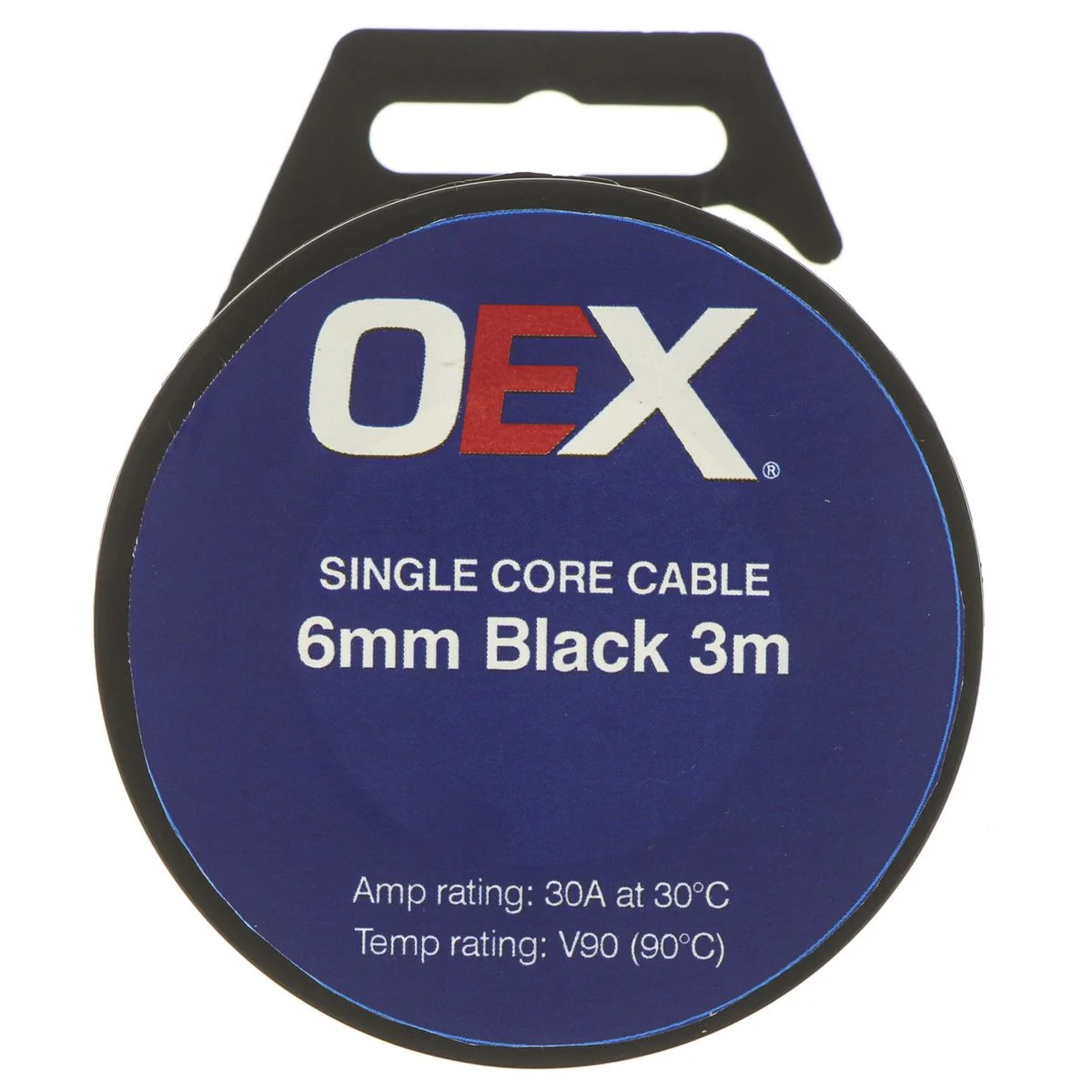 ACX0761-3M - OEX 6mm Single Core Automotive Cable, Black - 3m Roll ...